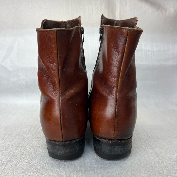 Vintage | Shoes | Vintage Brown Leather Beatles Elevator Ankle Chelsea ...